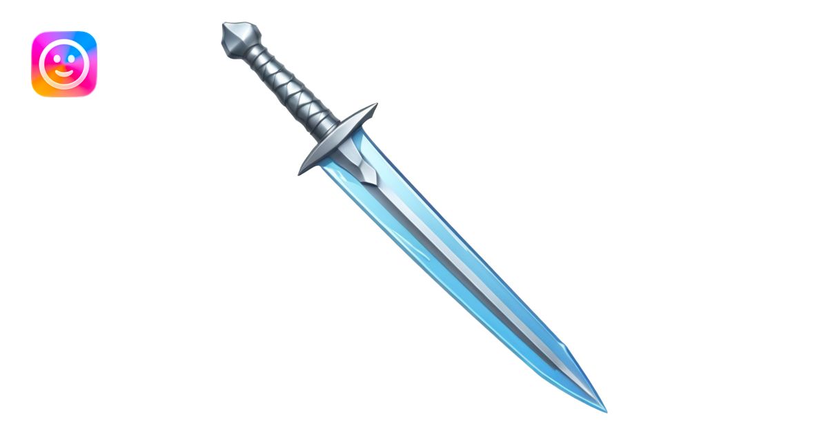 dagger which has water in the sharp part emoji | AI Emoji Generator