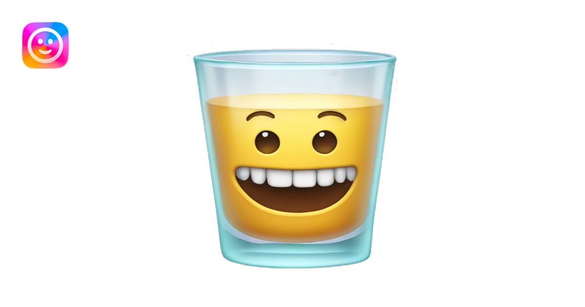 dentures in glass cup emoji | AI Emoji Generator
