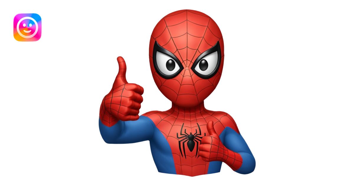 Spiderman hand thumb up emoji | AI Emoji Generator