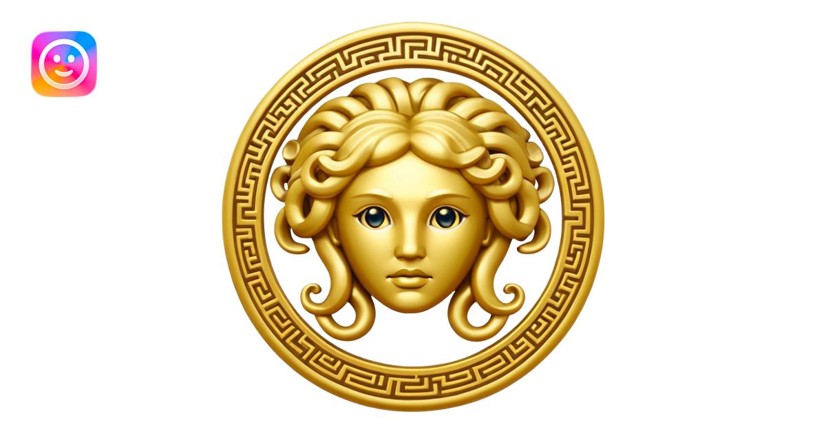 Make me a Versace Medusa logo emoji emoji | AI Emoji Generator