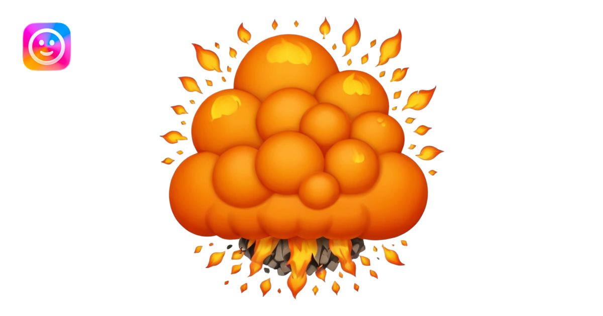 without face please, more like an explosion emoji | AI Emoji Generator