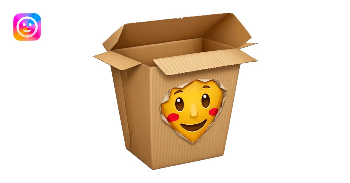 takeout box that looks like it has been in a trash can emoji | AI Emoji ...