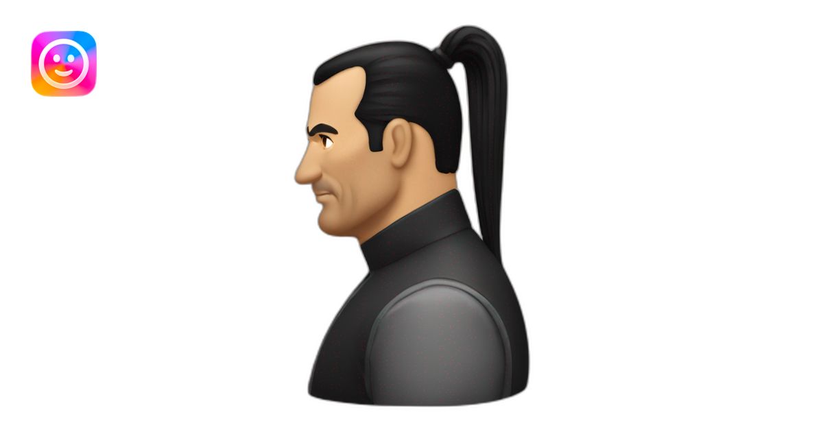 steven seagal ponytail emoji | AI Emoji Generator