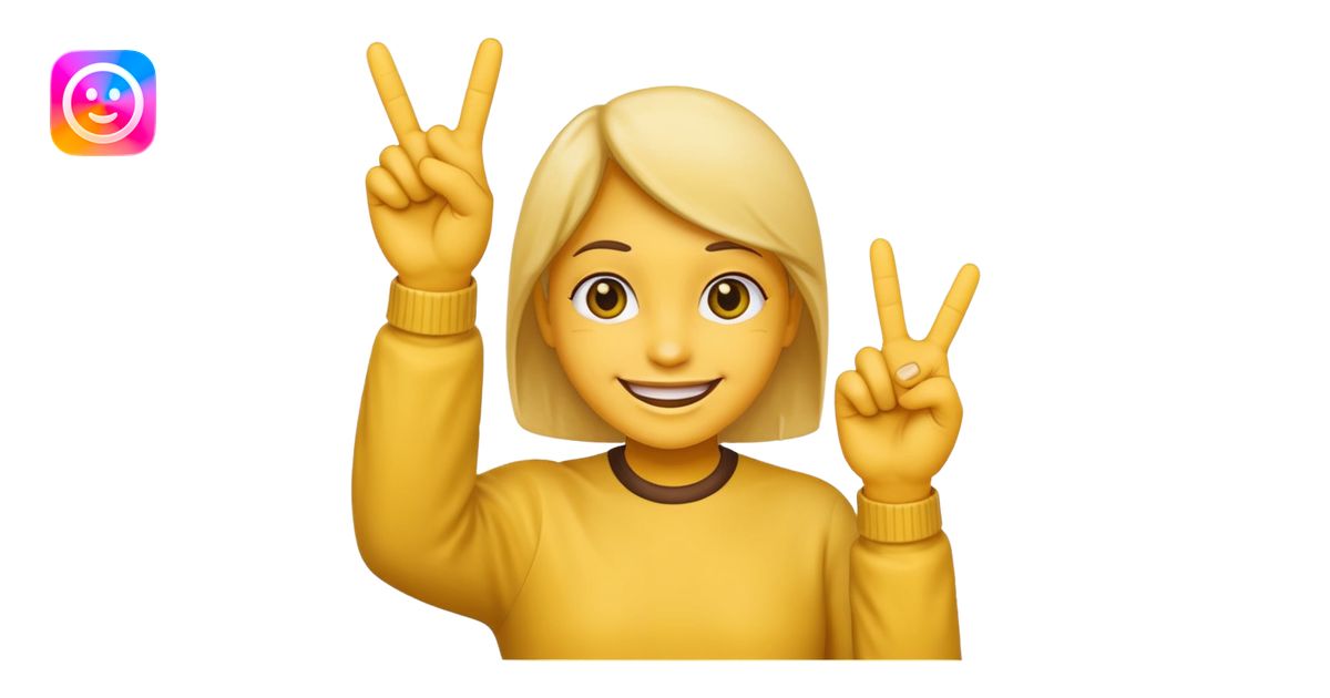 emoji holding 3 fingers up emoji | AI Emoji Generator