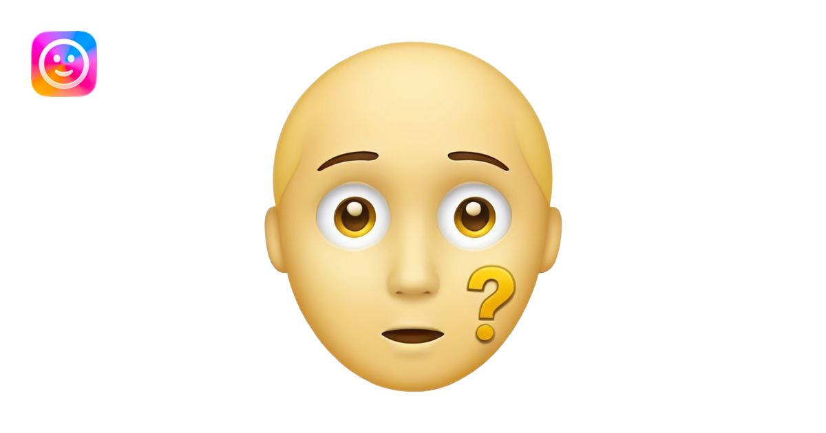 Yellow face with question mark emoji | AI Emoji Generator