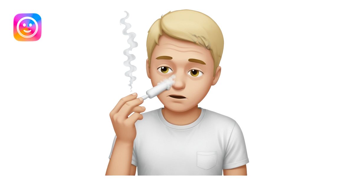 Guy snorting cocaine emoji emoji | AI Emoji Generator