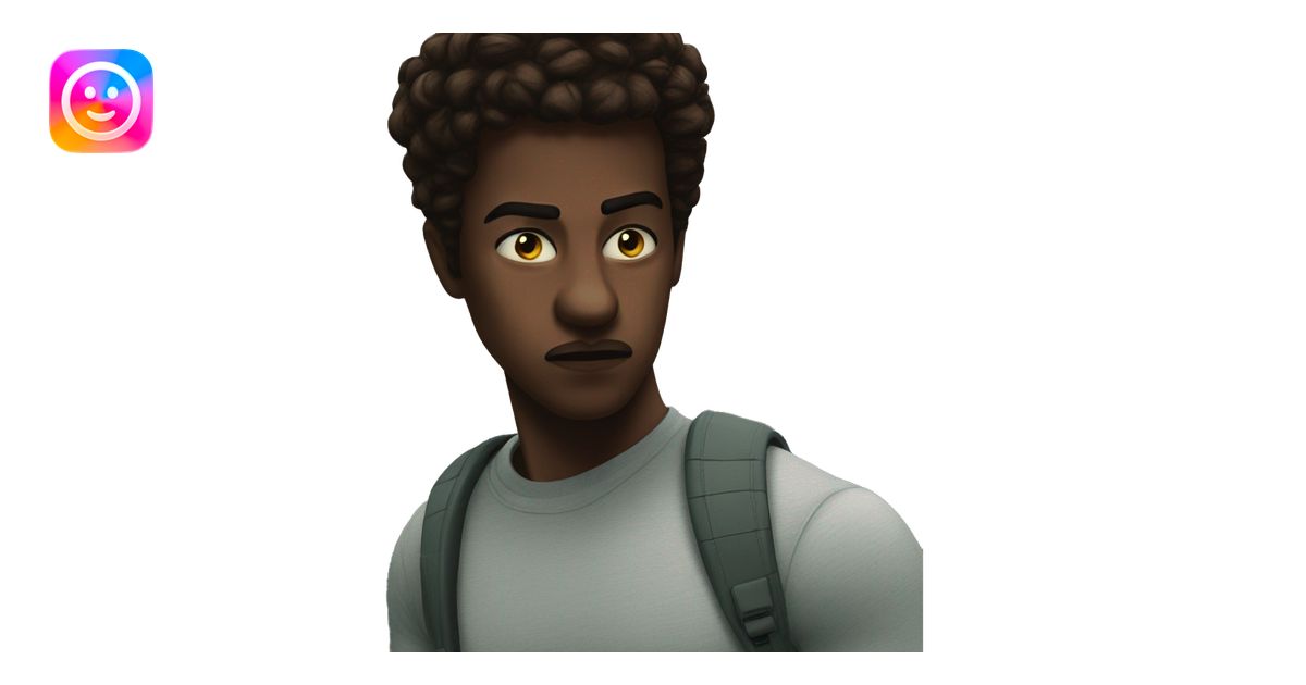 serious stare at camera emoji | AI Emoji Generator