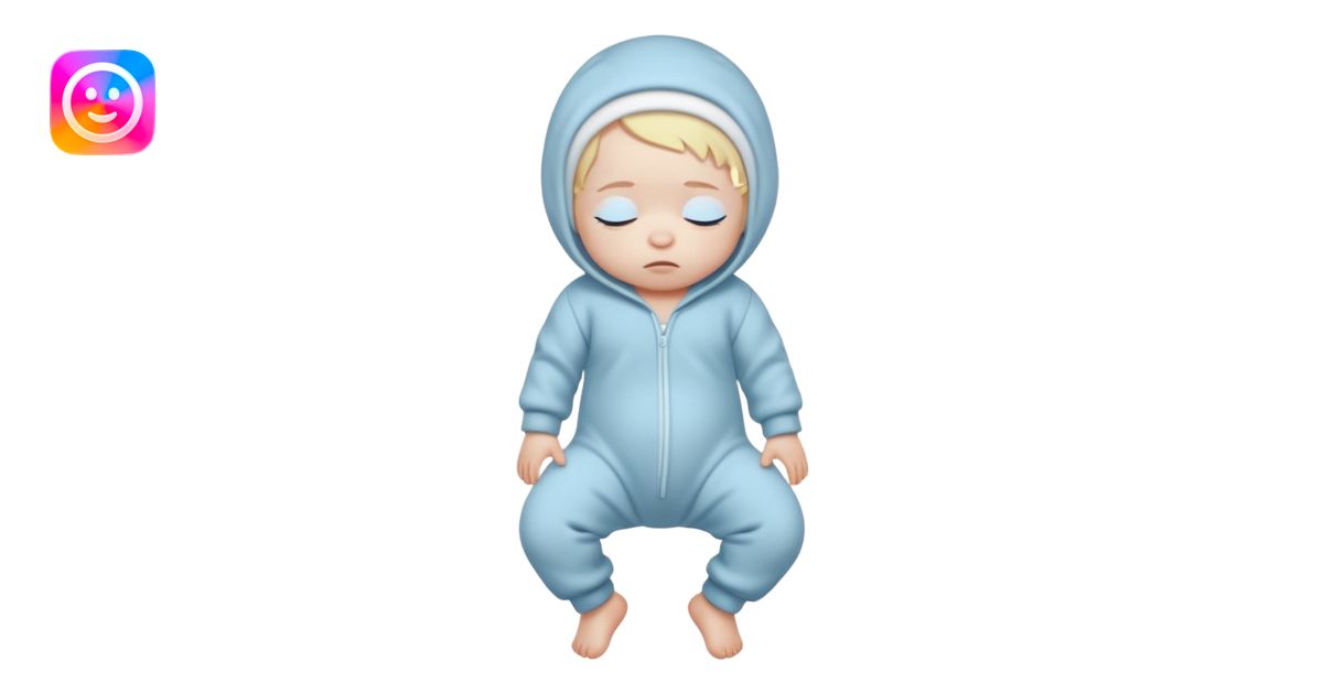 High resolution of realistic full body sleepy baby distorted , no extra ...