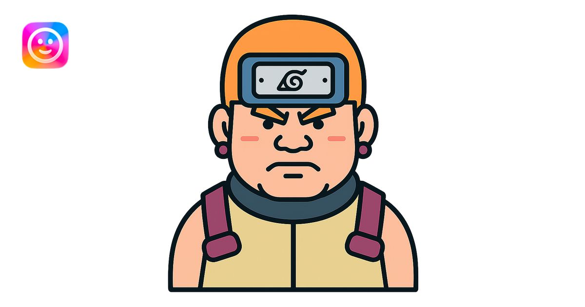 Jirobo from Naruto icon | AI Emoji Generator