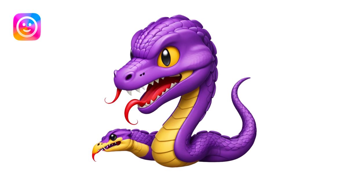 i want a animated emoji with the text "'Lil Viper Mad" with an angry ...
