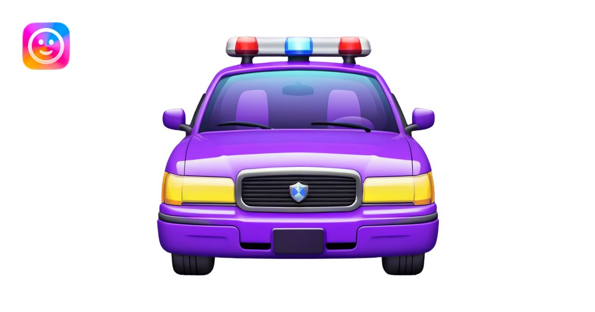 purple police car light emoji | AI Emoji Generator