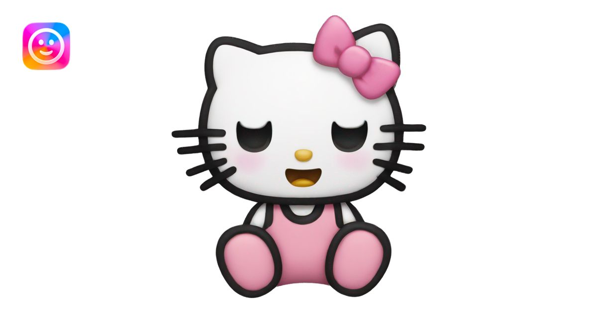 hello kitty crying emoji | AI Emoji Generator
