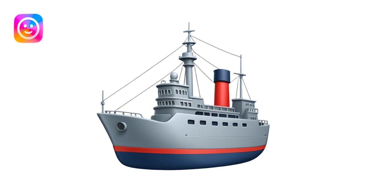 Navy ship emoji | AI Emoji Generator