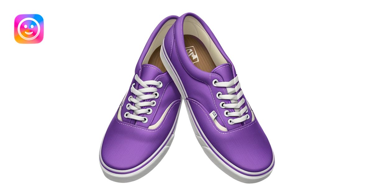 purple Van's shoes emoji | AI Emoji Generator