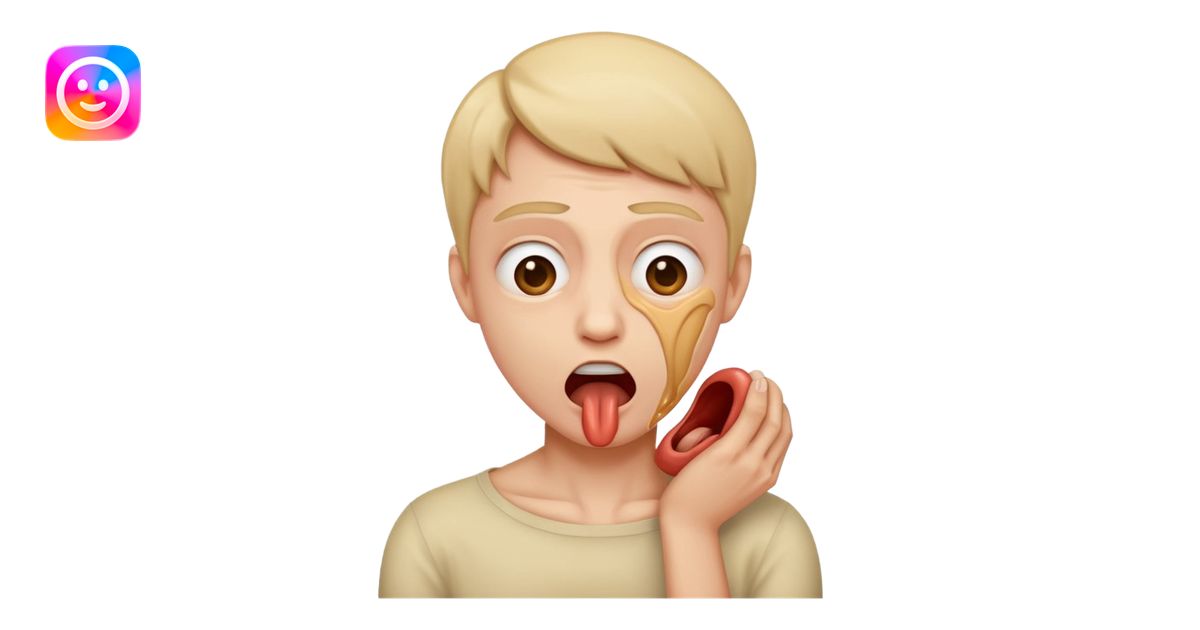 Choking emote emoji | AI Emoji Generator