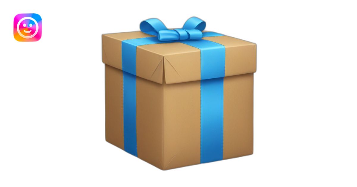 blue package emoji | AI Emoji Generator