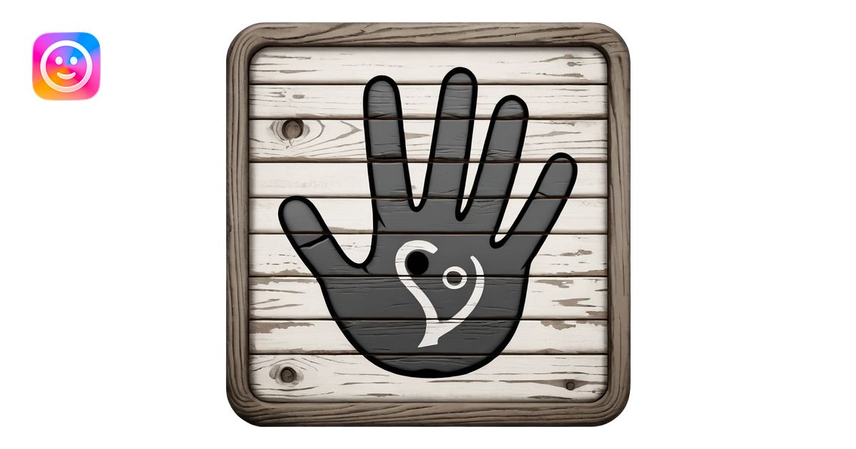 do not touch sign emoji | AI Emoji Generator