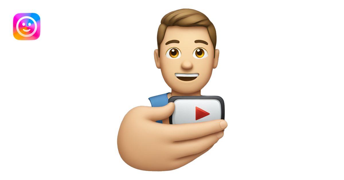 person holding the YouTube logo emoji | AI Emoji Generator