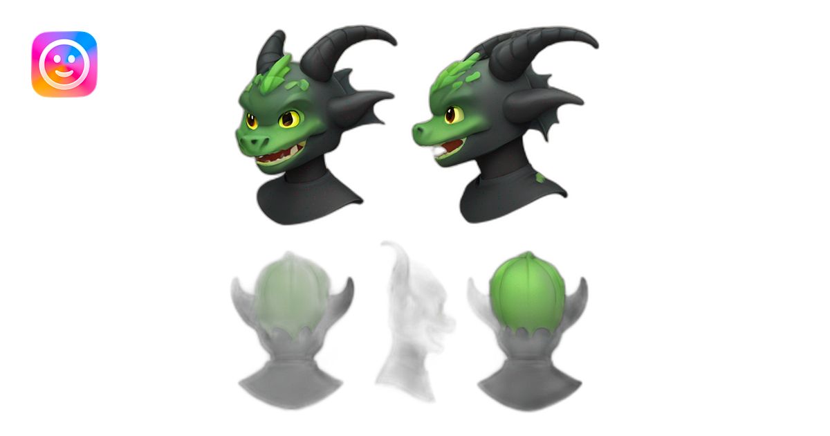 guy wearing toothless dragon hat emoji | AI Emoji Generator