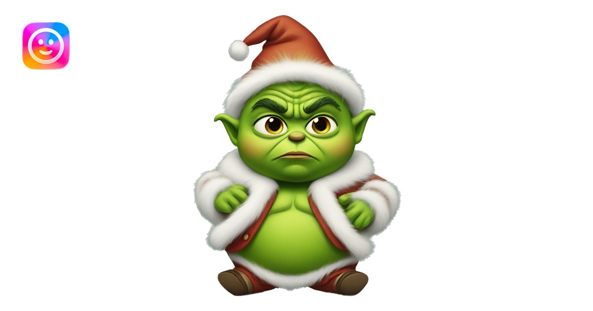 fat baby grinch emoji | AI Emoji Generator