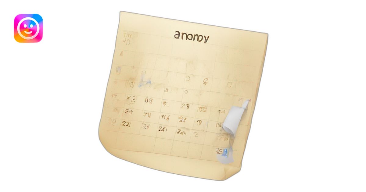 calender with dates emoji | AI Emoji Generator