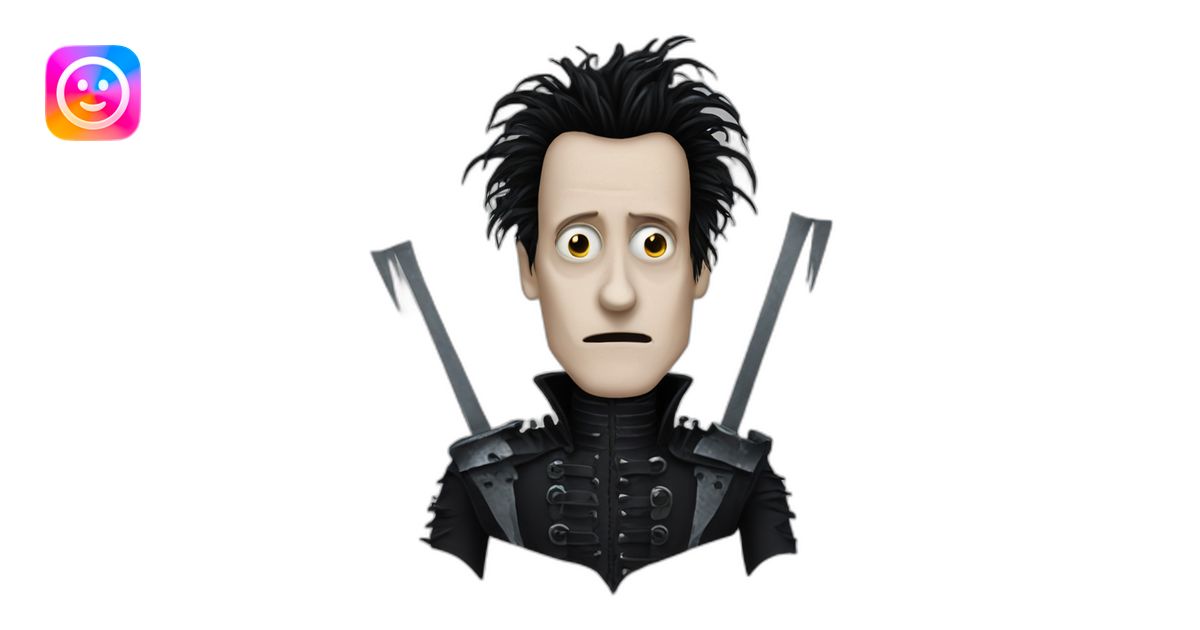 Edward Scissorhands emoji | AI Emoji Generator