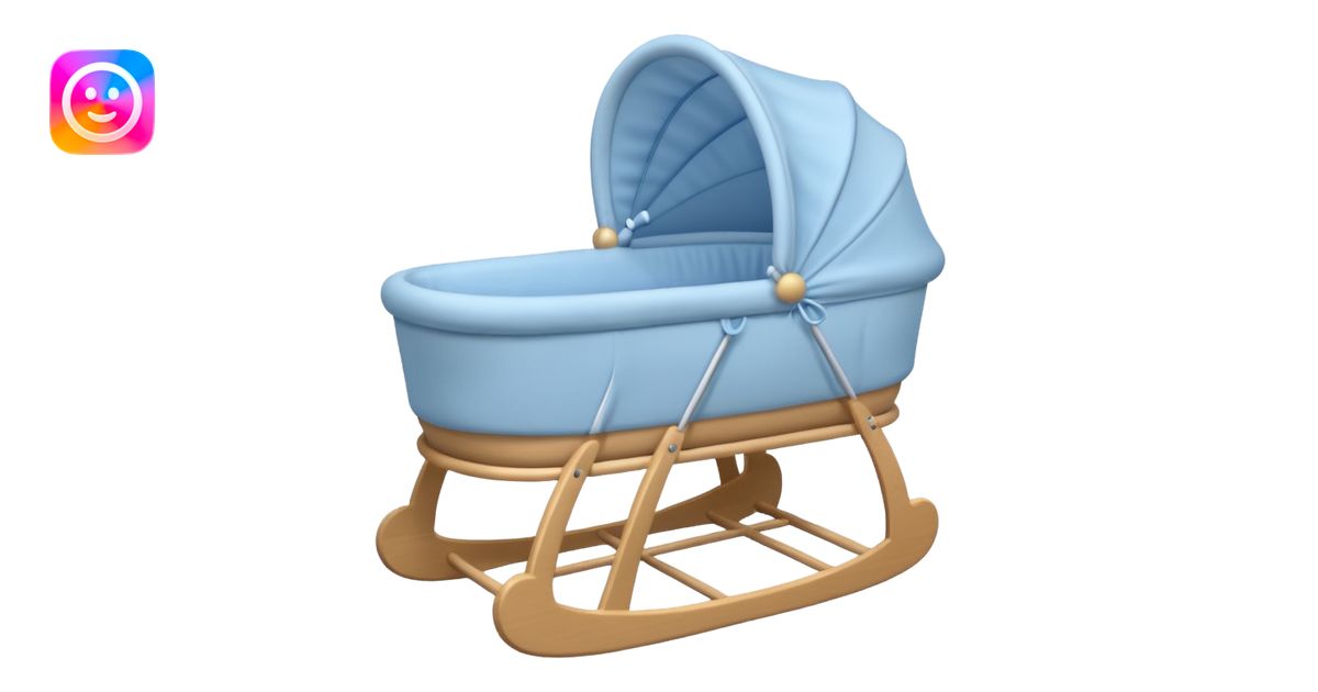 blue baby bassinet emoji | AI Emoji Generator