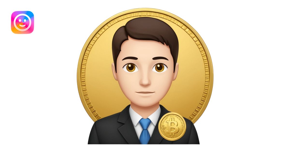 avers gold coin in front side with data scientist close-up and detailed ...