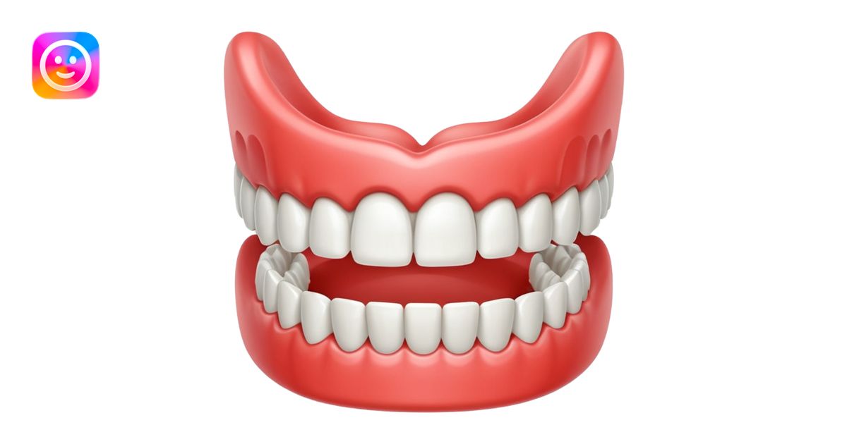 Denture cute emoji | AI Emoji Generator
