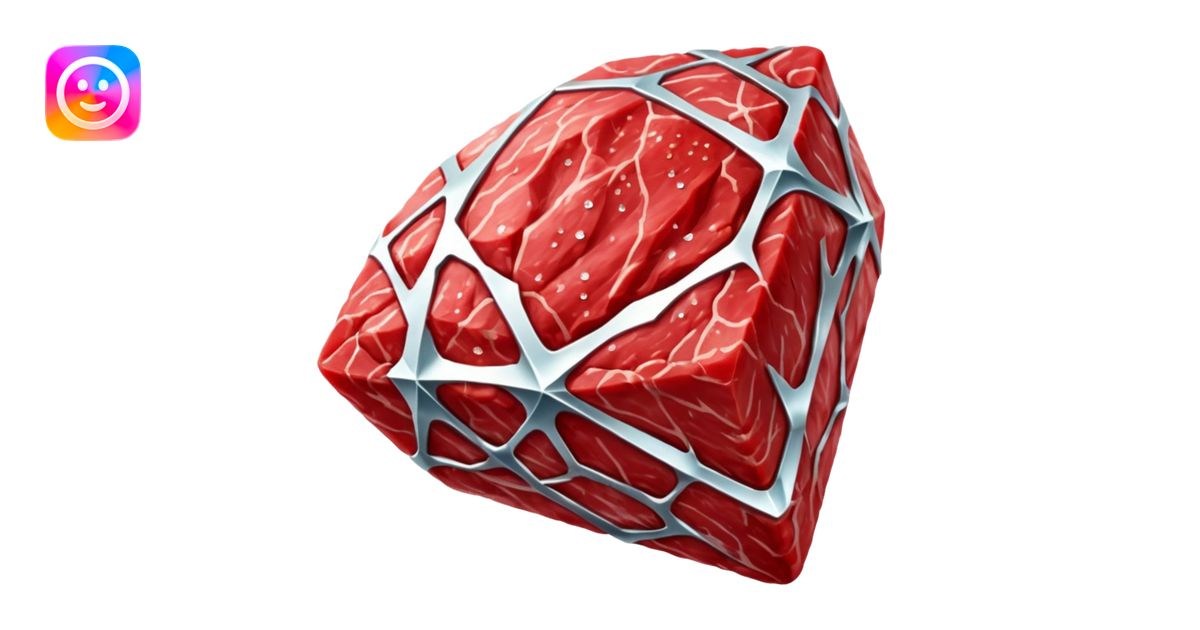 Diamond meat emoji | AI Emoji Generator