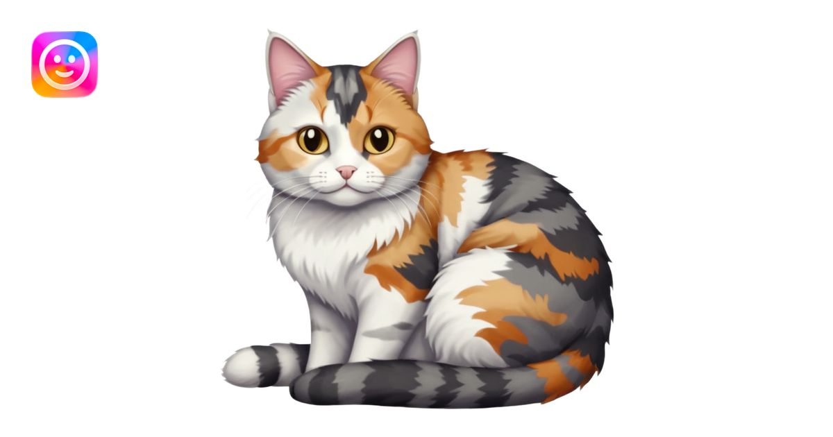 full body colourful light patched calico + white tabby cat cuddling a ...