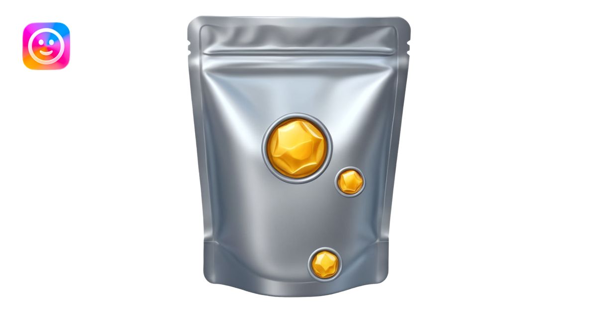 Space food pouch Slightly puffed up due to pressure. emoji | AI Emoji ...