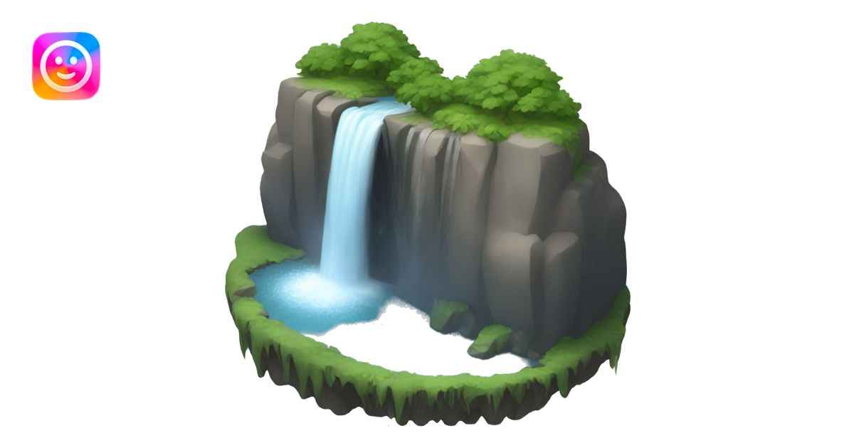 Waterfall emoji | AI Emoji Generator