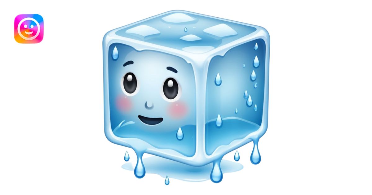 ice cube melting emoji | AI Emoji Generator