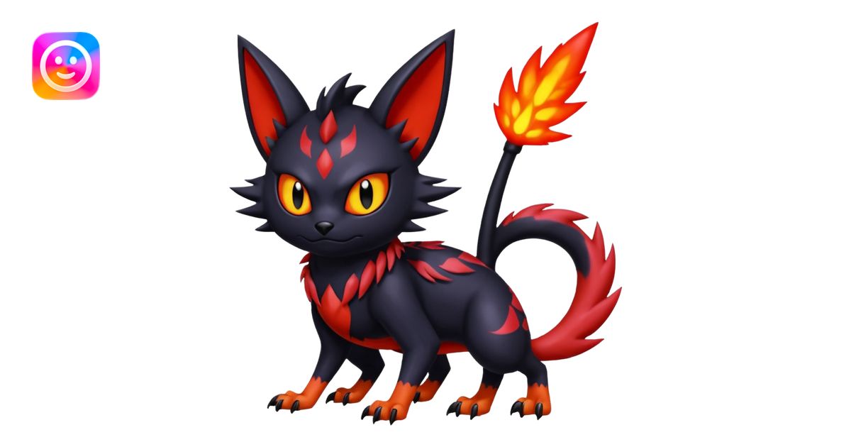Noibat-Nargacuga-Litten-Torracat-fusion-Fakemon-Pokémon-creature emoji ...