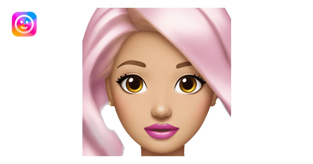 glamorous asian barbie luxurious and boujee emoji | AI Emoji Generator