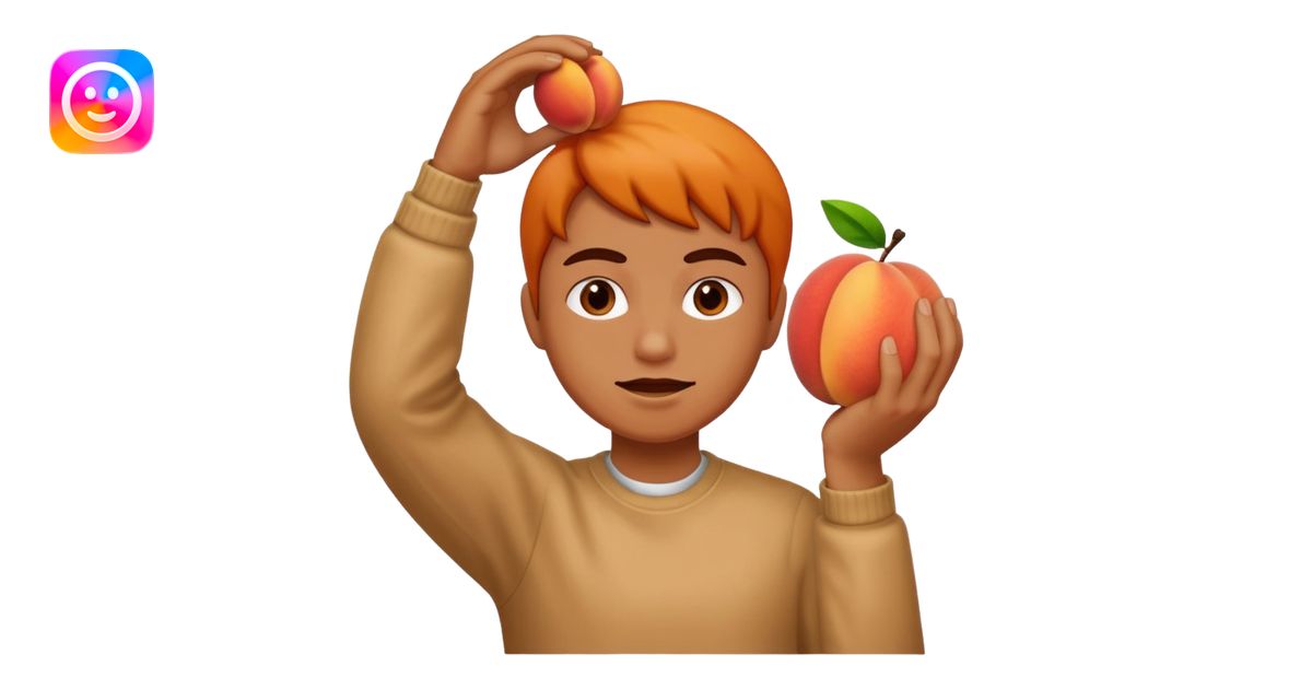 🍑+ slap emoji | AI Emoji Generator
