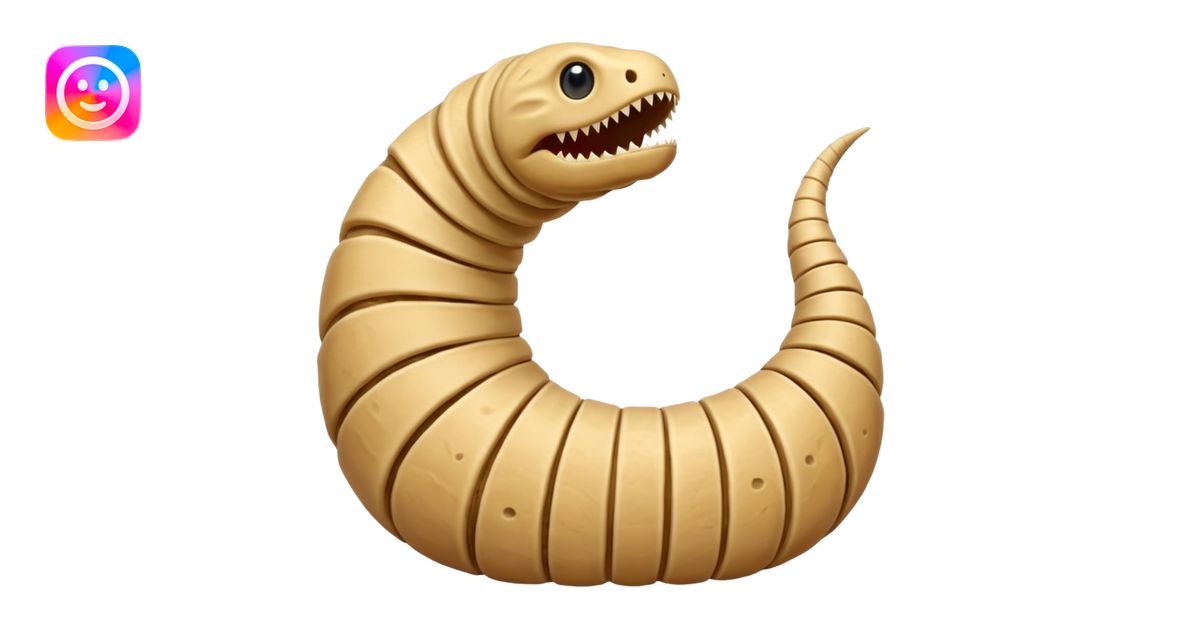 dune sand worm emoji | AI Emoji Generator