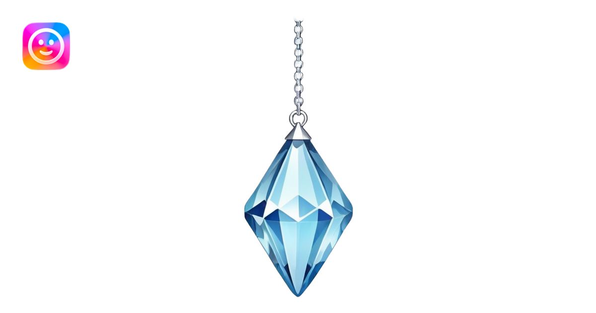 Hanging crystal gemstones emoji | AI Emoji Generator