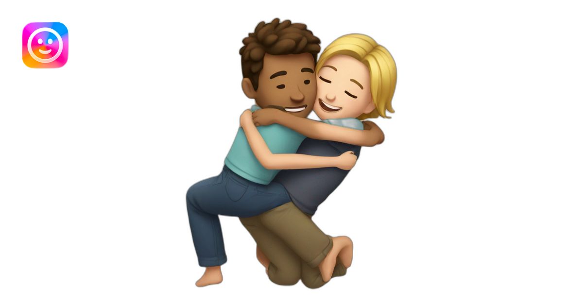 Hug relationship emoji | AI Emoji Generator