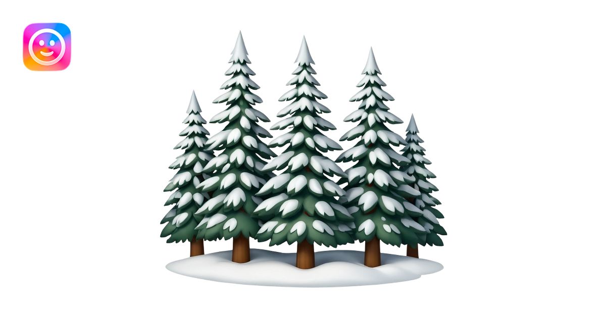 winter forest emoji | AI Emoji Generator