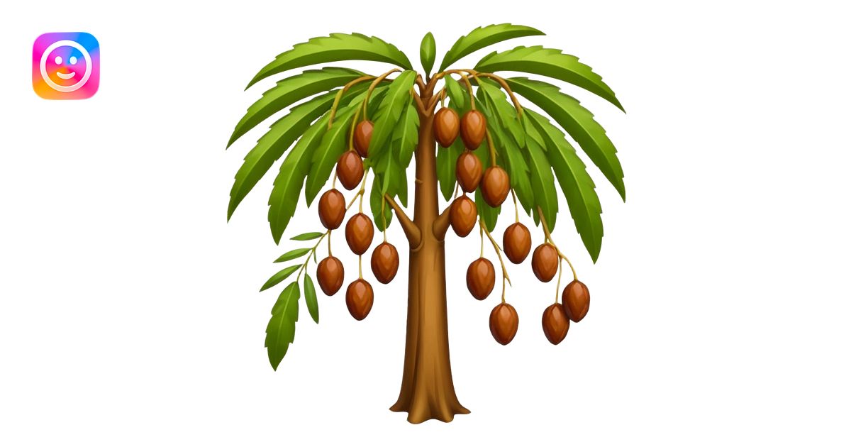 Dates tree emoji | AI Emoji Generator