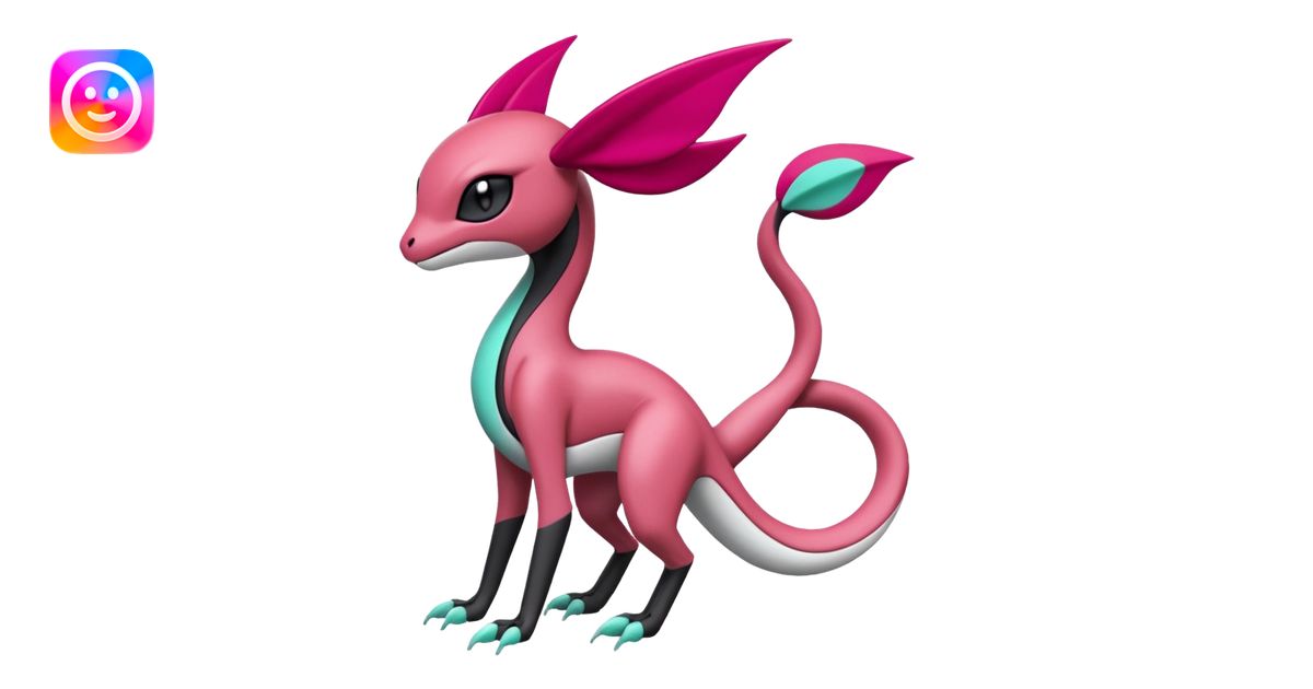 Magenta, black and white Meloetta-Salamence-Virizion-Gorebyss-Salazzle ...