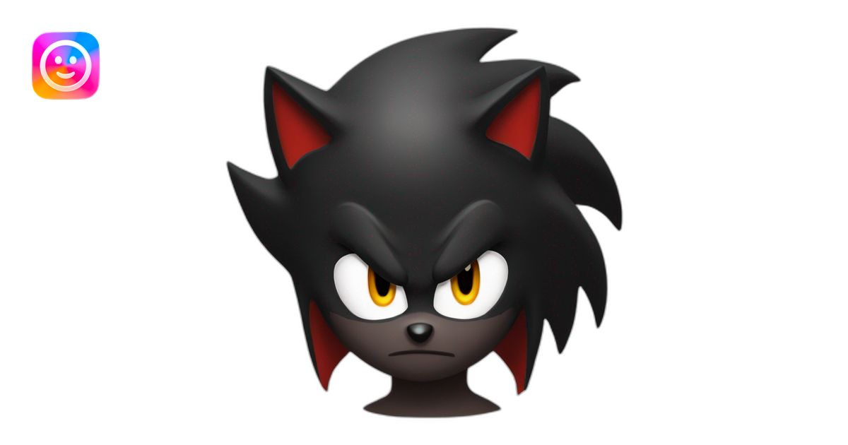 shadow the hedgehog emoji | AI Emoji Generator