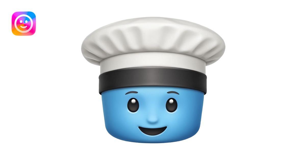 no person just a cooking hat icon emoji | AI Emoji Generator