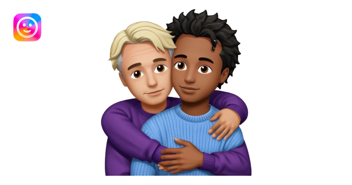 Playboi carti hugging jeffrey epstein in his sweater emoji | AI Emoji ...