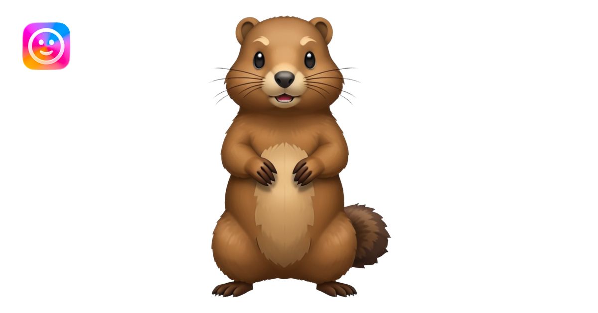 Groundhog-Pokémon (full body) emoji | AI Emoji Generator