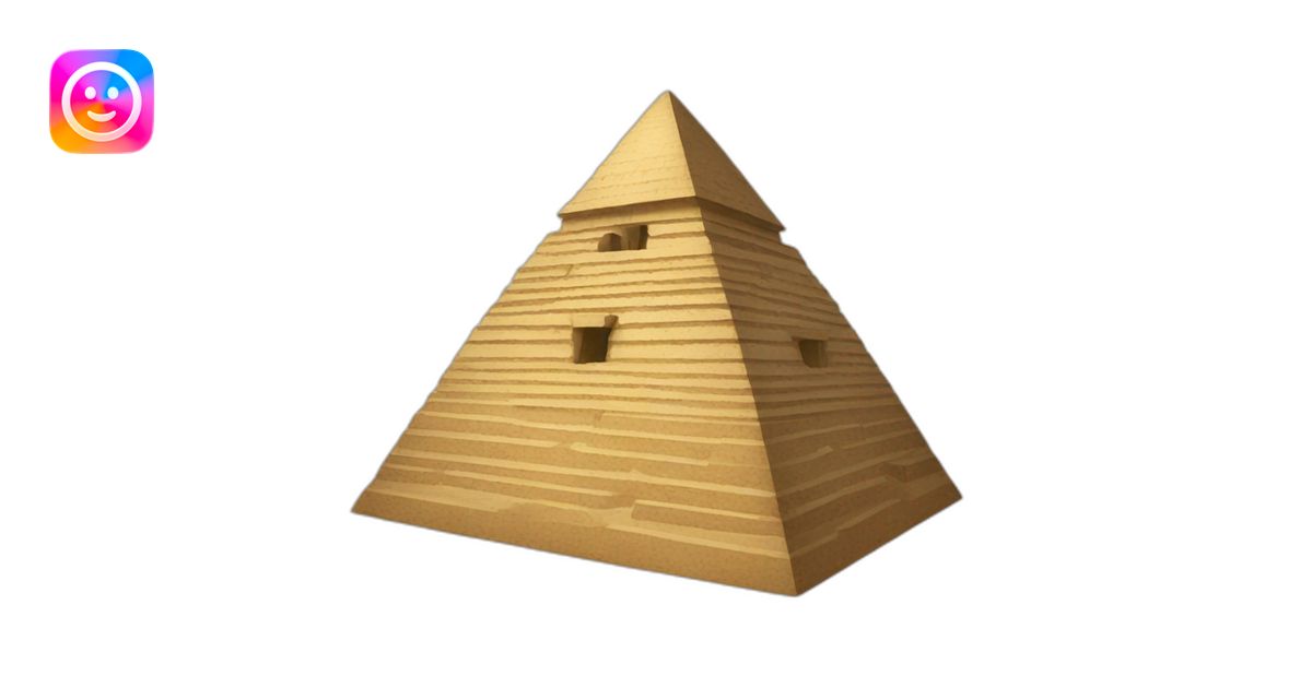 Pyramid emoji | AI Emoji Generator