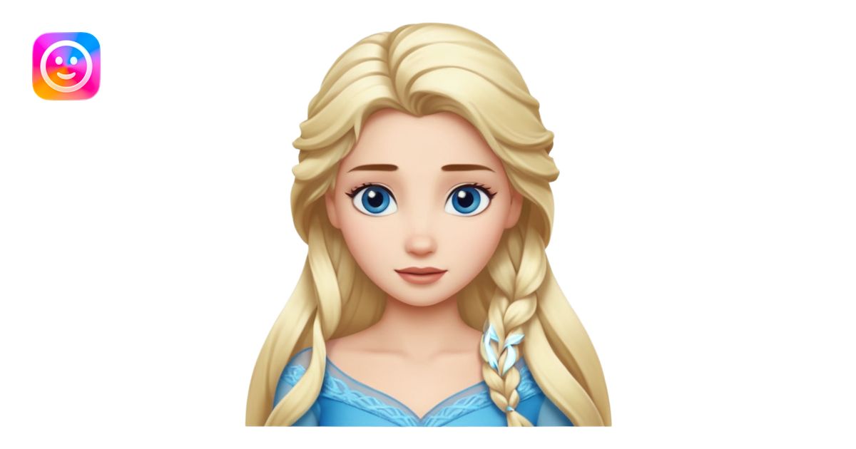 Create a modern Elsa from Frozen. emoji | AI Emoji Generator