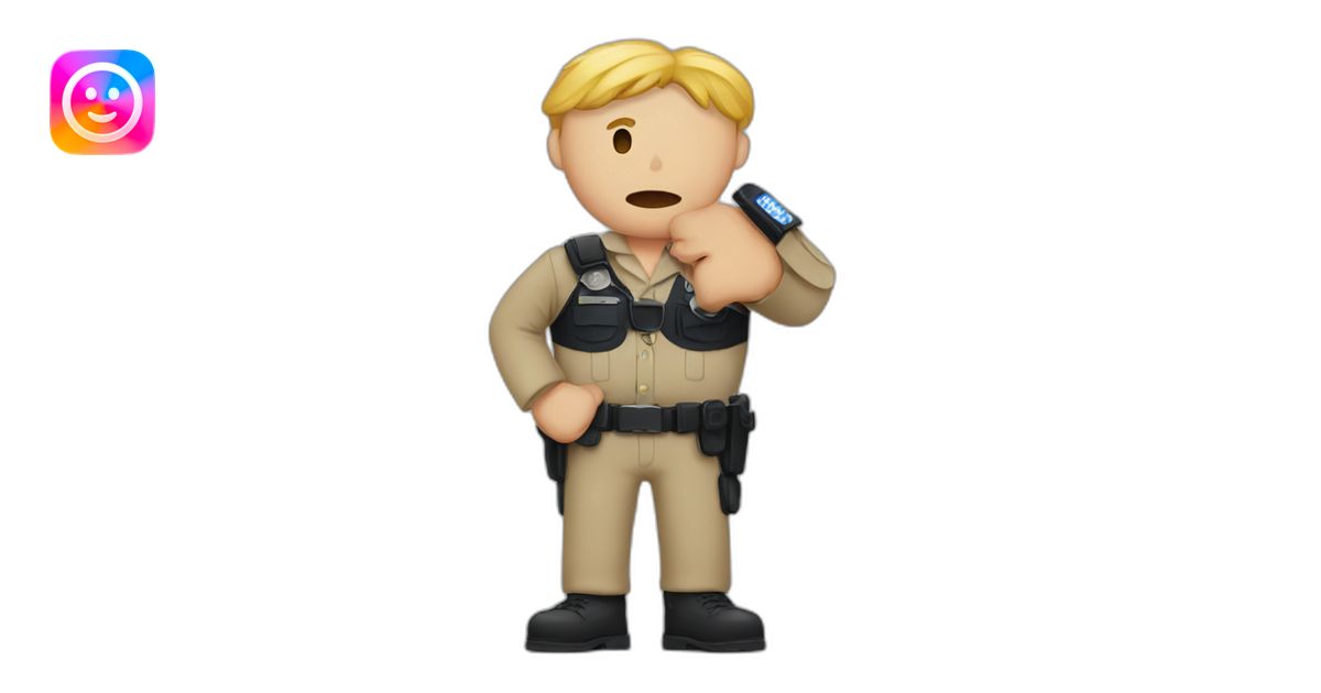 handcuffed by police emoji | AI Emoji Generator